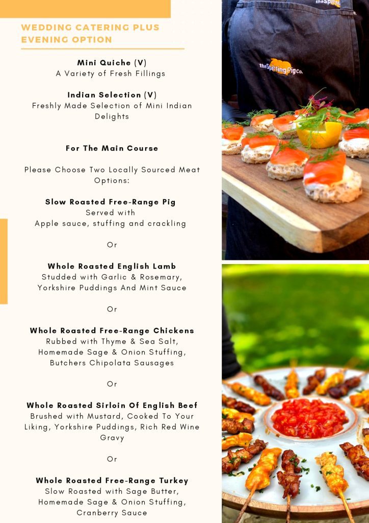 Wedding Catering With Evening Buffet | Spitting Pig