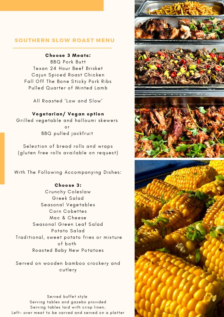 Southern Slow Roast Menu | Spitting Pig